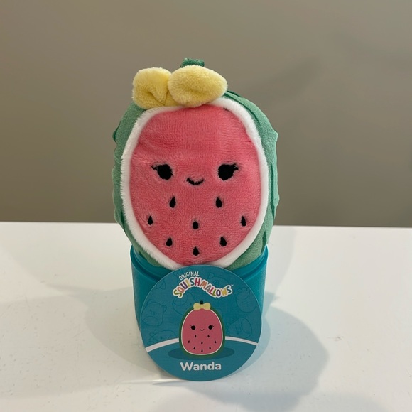 Squishmallows | Other | New 25 Wanda The Watermelon W Bow Micromallow ...